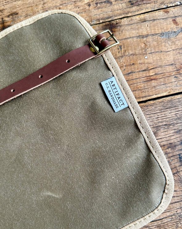 Watch Roll in Waxed Canvas & Leather | ARTIFACT - Made in USA