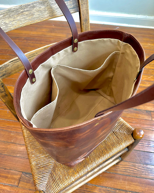 Full Grain Harness Leather Tote | ARTIFACT | Made in USA