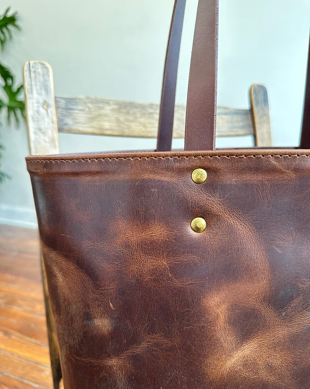 Full Grain Harness Leather Tote | ARTIFACT | Made in USA