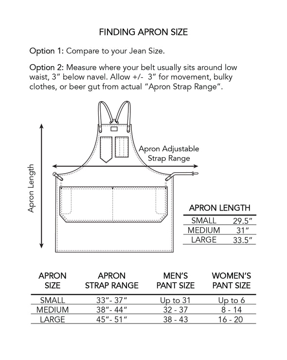 Woodworking Workshop Apron w/ Leather Y-Strap | ARTIFACT | Made in USA