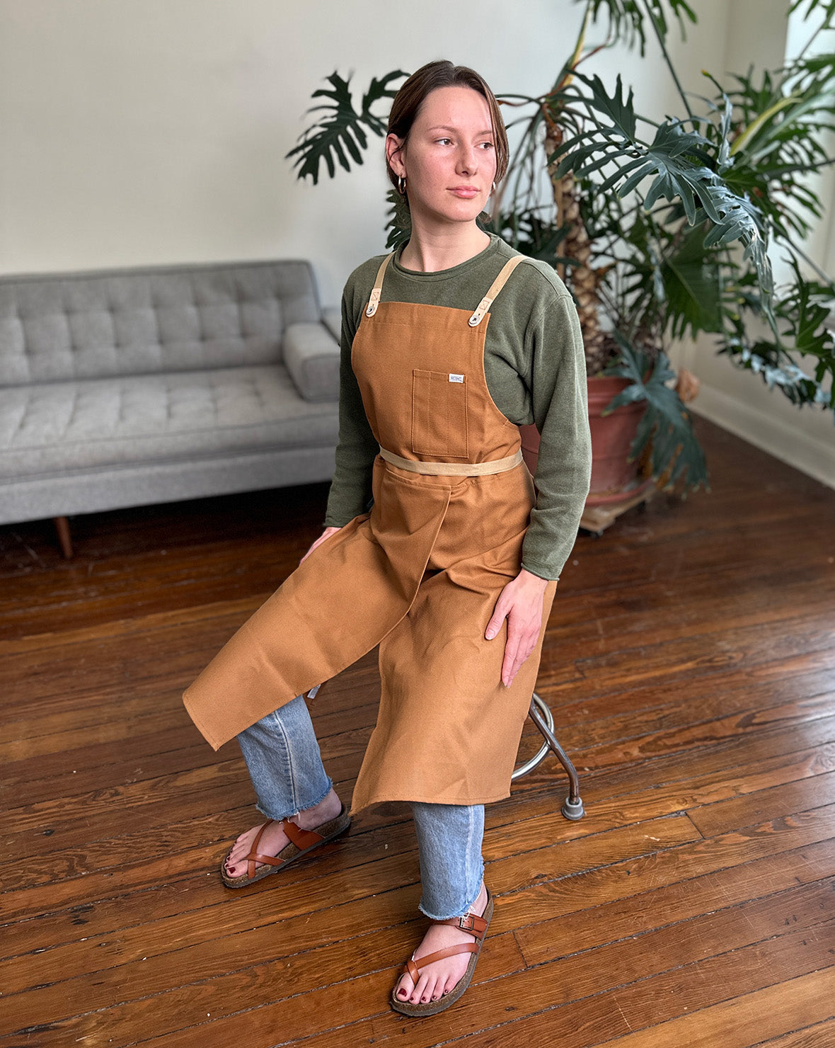 Ceramicist Pottery Split Leg Apron | ARTIFACT - Handmade in USA