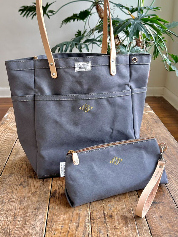 Canvas & Leather Day Tote | ARTIFACT | Handmade in Omaha, NE