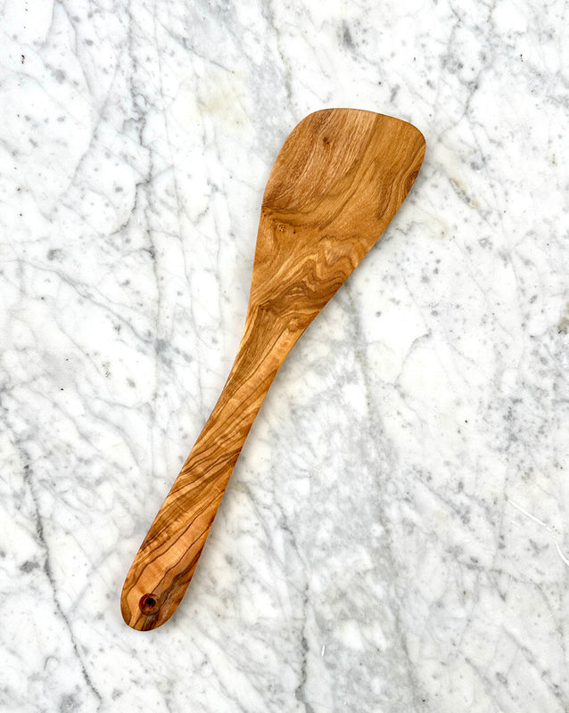 Olive Wood Rounded Spatula - Harvested in Tunisia | ARTIFACT