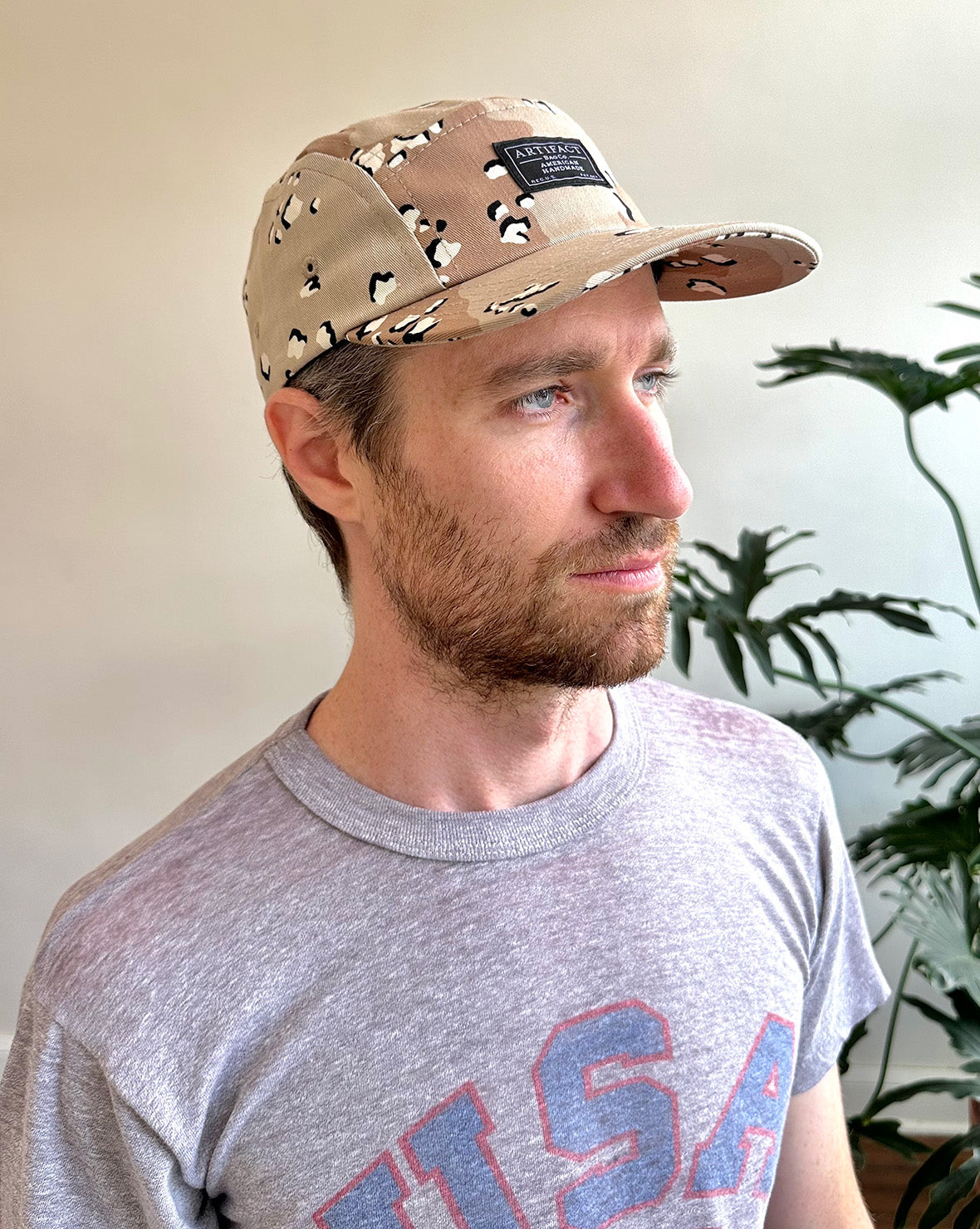 5 Panel Camper Hat in Chocolate Chip Desert Camo | ARTIFACT | Made in USA