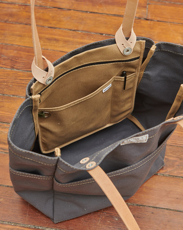 Canvas & Leather Day Tote | ARTIFACT | Handmade in Omaha, NE