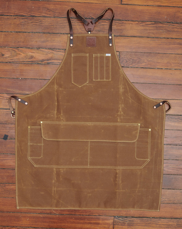 Woodworking Workshop Apron w/ Leather Y-Strap | ARTIFACT | Made in USA