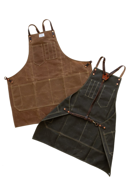 Woodworking Workshop Apron w/ Leather Y-Strap | ARTIFACT | Made in USA