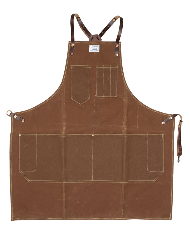 Woodworking Workshop Apron w/ Leather Y-Strap | ARTIFACT | Made in USA