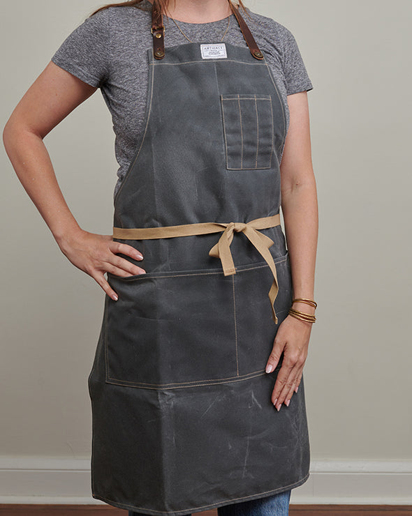 Garden Apron in Wax Canvas | ARTIFACT | Made in USA